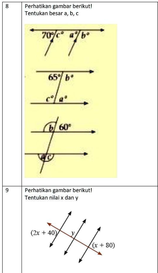 SOLVED: Bantu ngerjain tugas dongg Perhatikan gambar berikutl Tentukan ... SOLVED: Bantu ngerjain tugas dongg Perhatikan gambar berikutl Tentukan ...