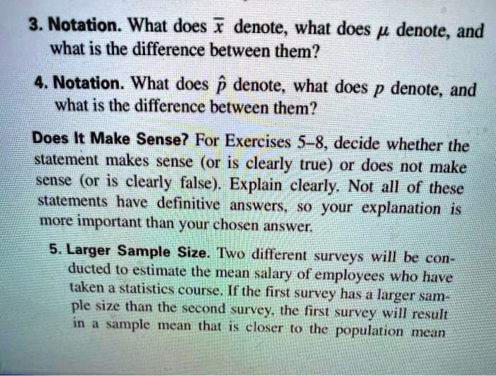 3. Notation. What does ( arx) denote, what does (mu) denote, and what ...