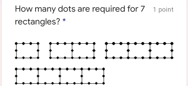 SOLVED: How many dots are required for 7 point rectangles?