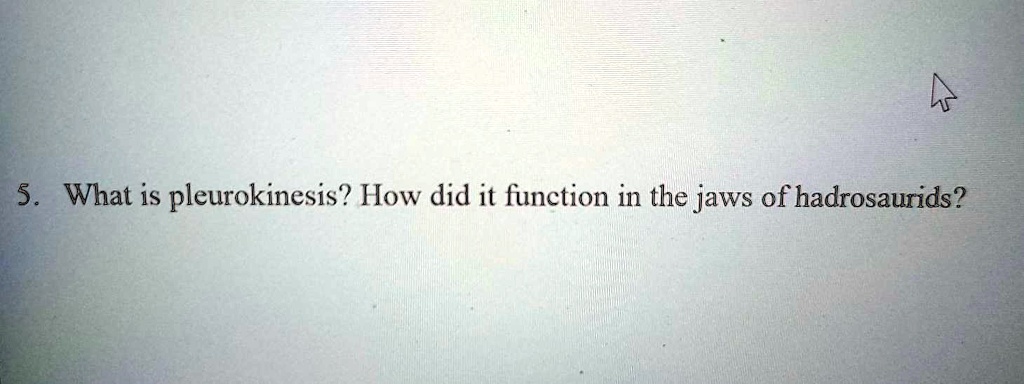 SOLVED: What is pleurokinesis? How does it function in the jaws of ...