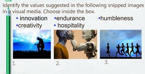 Please answer this Brainly. Ko maka sagot. Identify the values ...