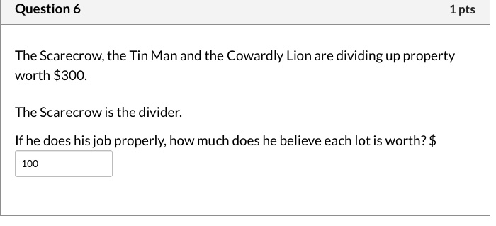SOLVED:Question 6 1pts The Scarecrow; the Tin Man and the Cowardly Lion ... SOLVED:Question 6 1pts The Scarecrow; the Tin Man and the Cowardly Lion ...