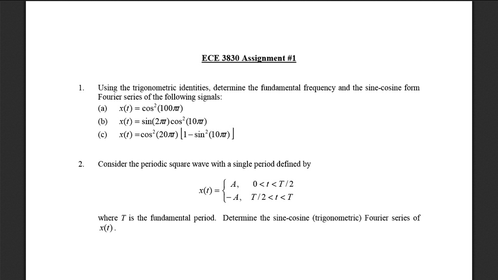 1 using the trigonometric identities determine the fundamental ...