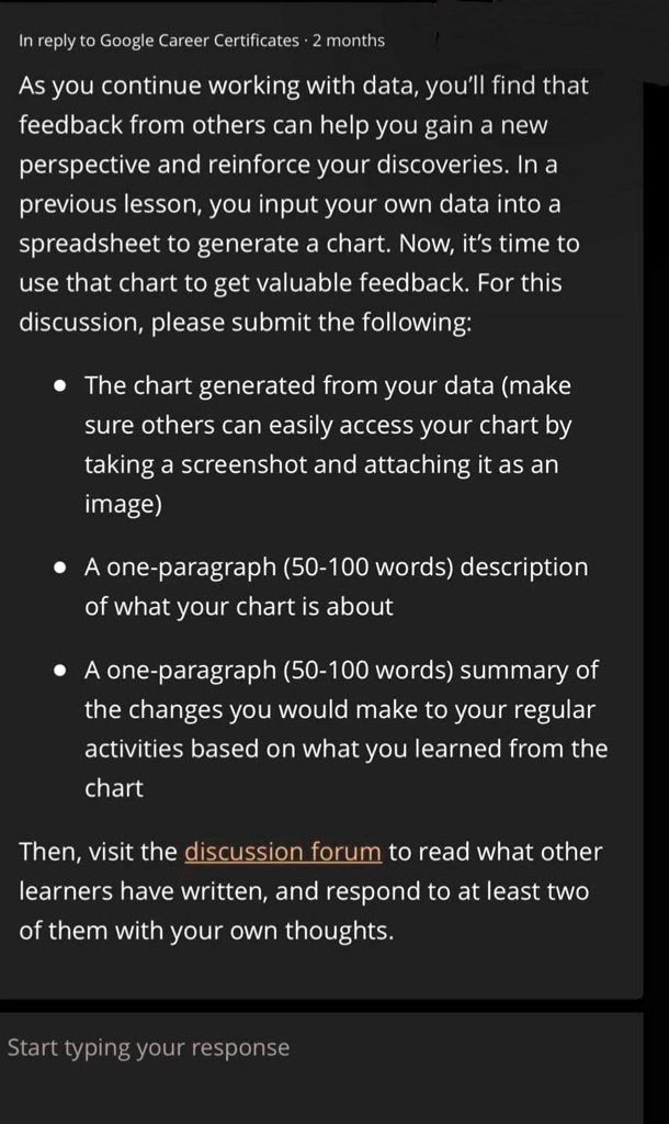 SOLVED: In reply to Google Career Certificates, 2 months ago, as you ...