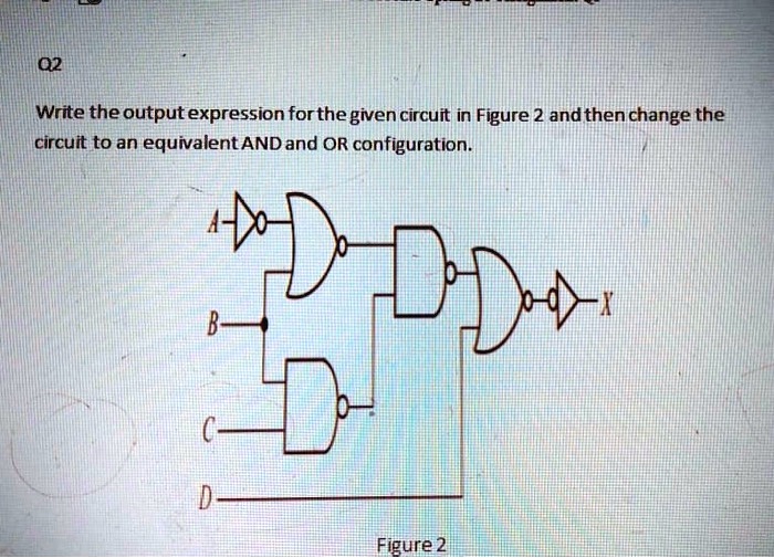 Solved Write The Output Expression For The Given Circuit Q2 Write The Output Expression For 6261