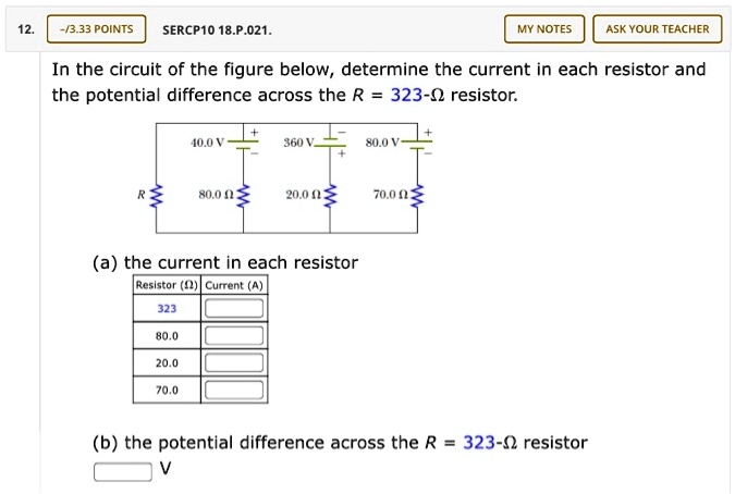 SOLVED: -13.33 POINTS SERCP1O 18.P.021 MY NOTES ASK YOUR TEACHER In the ...