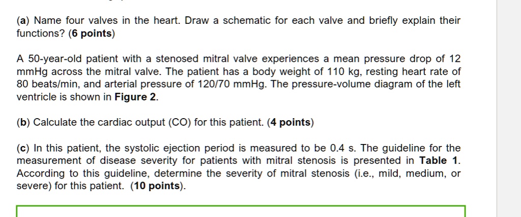 SOLVED: (a) Name four valves in the heart. Draw a schematic for each valve and briefly explain ...
