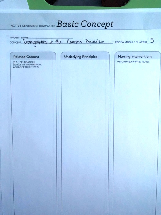 SOLVED: ACTIVE LEARNING TEMPLATE: Basic Concept STUDENT NAME: CONCEPT ...