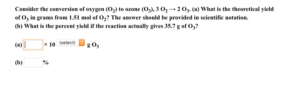 SOLVED: Consider the conversion of oxygen (02) to ozone (03),3 02 5 2 ...