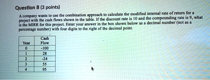 SOLVED: Question 8 (3 points): A company wants to use the combination ...