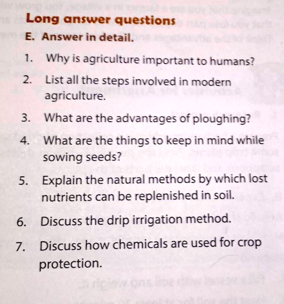 SOLVED: Class 8 Science Ch 1 Crop Production and Management Exercise Long Answer Type Questions ...