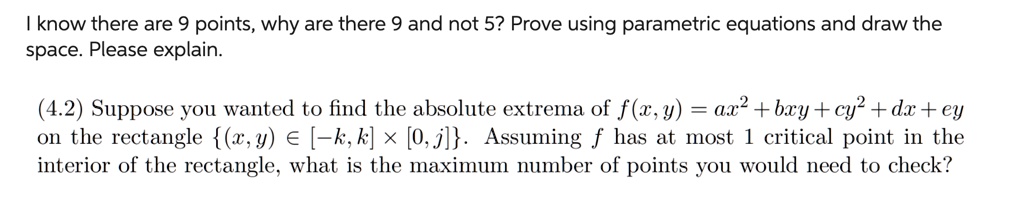 SOLVED:know there are 9 points, why are there 9 and not 5? Prove using ...