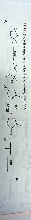 SOLVED:Show the mechanism for the following reactions ROOR 4