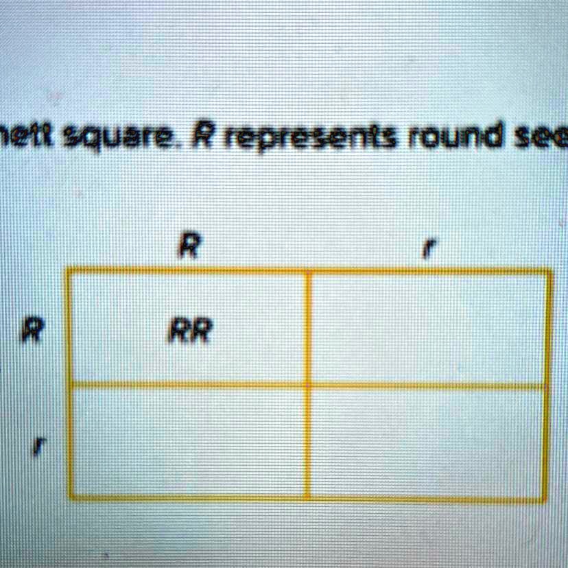 nett square. R represents round see