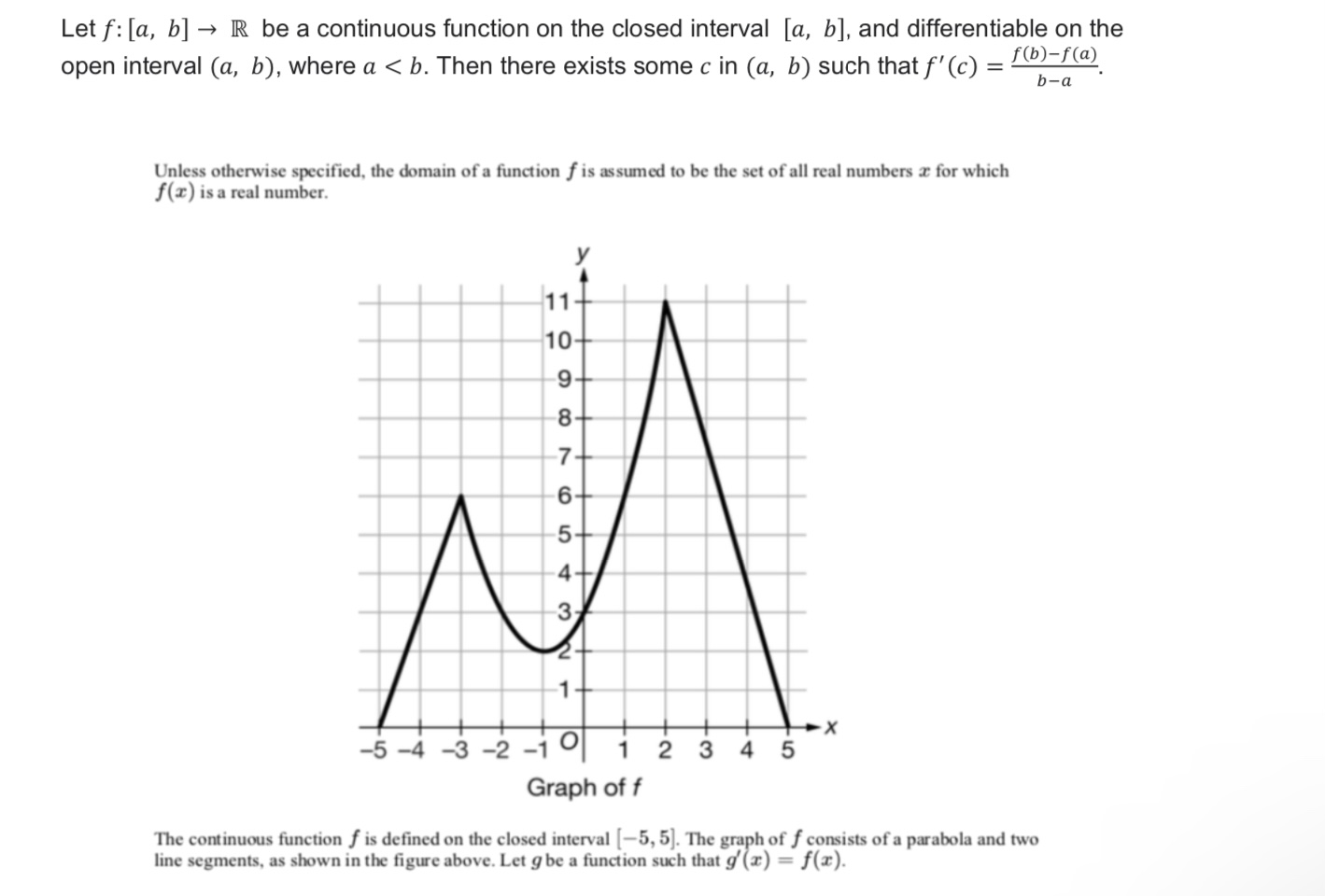 SOLVED: Let f:[a, b] →ℝ be a continuous function on the closed interval [a, b], and ...