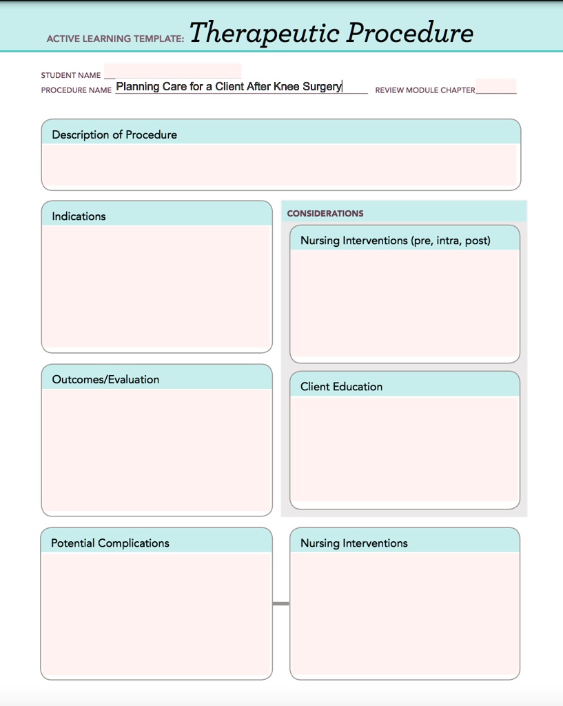 SOLVED: please fill out the chart accordingly using ati as a source of ...