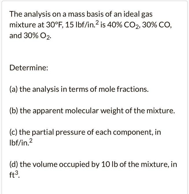 Analysis Gas Mixture at Alyssa Reeks blog
