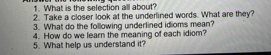 SOLVED: 1. What is the selection all about? 2. Take a closer look at ...