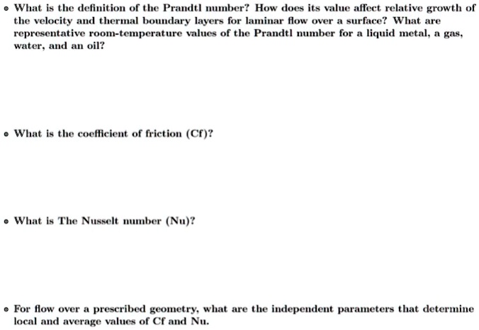 o what is the definition of the prandtl number how does its value ...