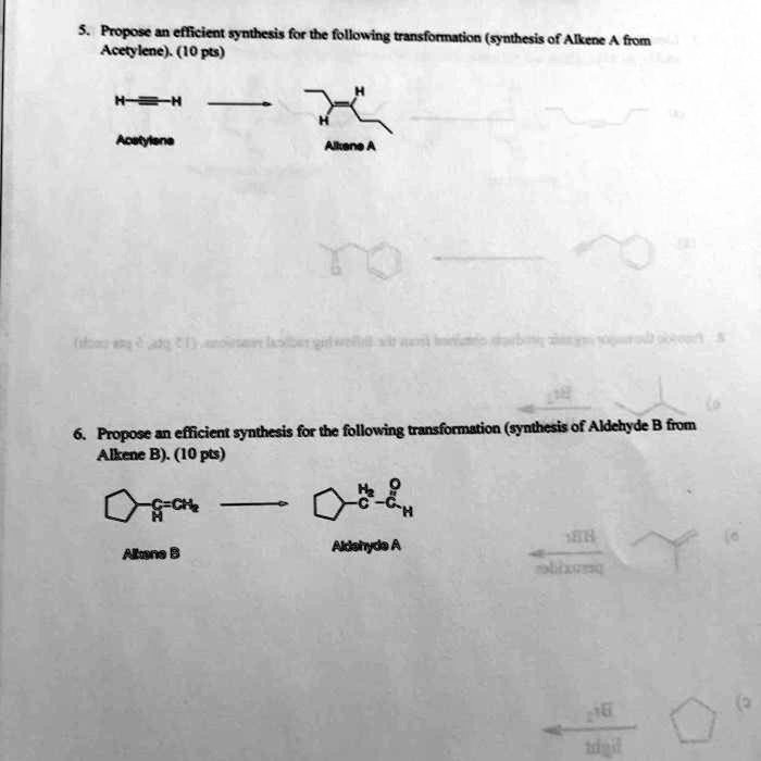 SOLVED: Texts: 5. Propose an efficient synthesis for the following transformation (synthesis of ...