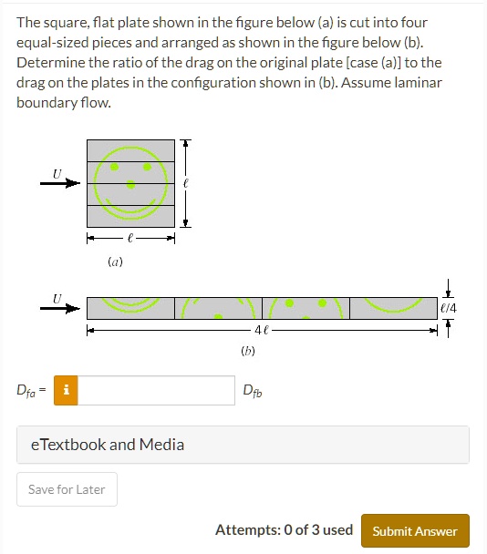 The square, flat plate shown in the figure below (a) is cut into four ...