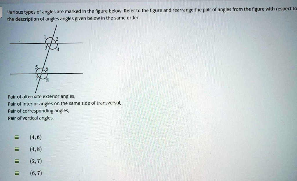 SOLVED: Please help me with this math problem. Various types of angles ...
