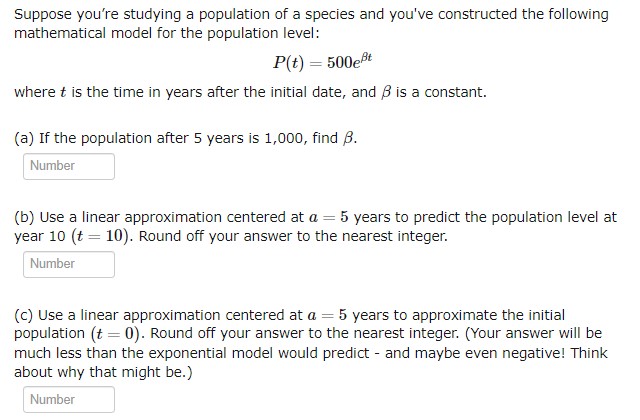 [GET ANSWER] Suppose you're studying a population of a species and you ...