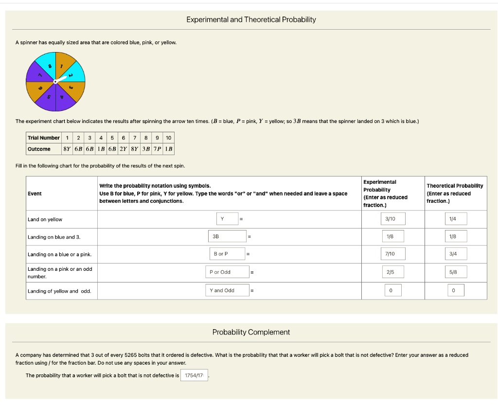 SOLVED: are these correct? if not help please Experimental and ...