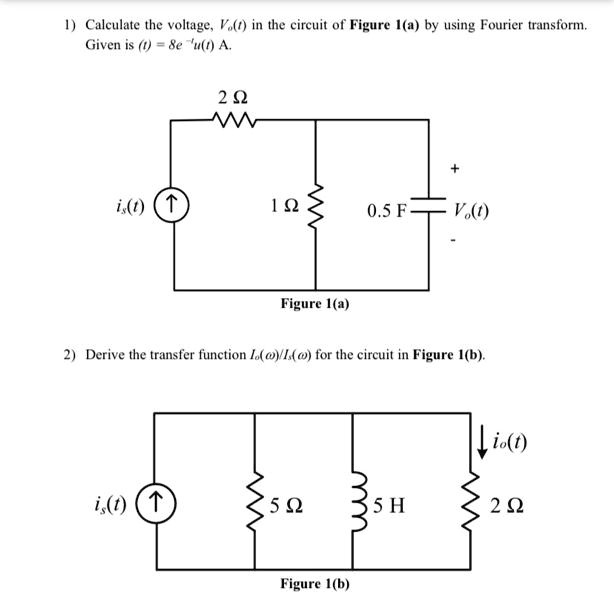 SOLVED: Calculate the voltage, Va(t), in the circuit of Figure I(a) by ...