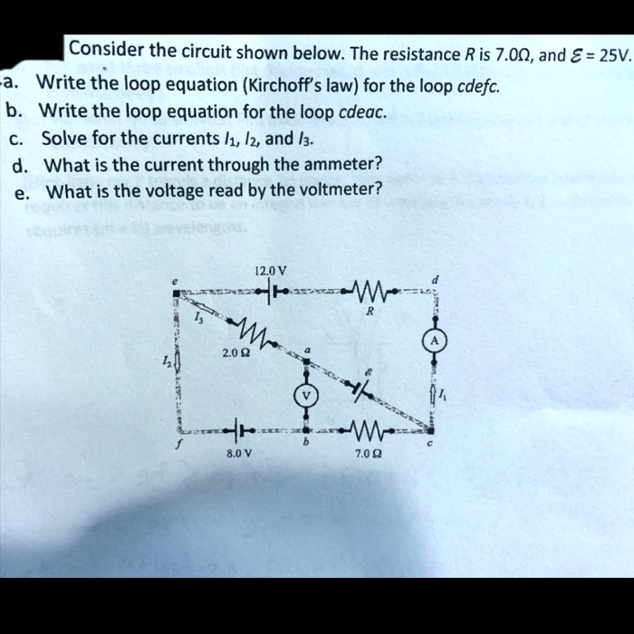 Solved Consider The Circuit Shown Below The Resistance R Is 7 00 Î