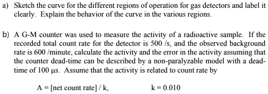 a) Sketch the curve for the different regions of operation for gas ...