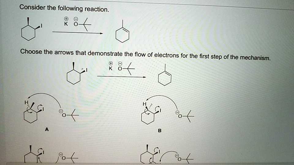 consider the following reaction choose the arrows that demonstrate the ...