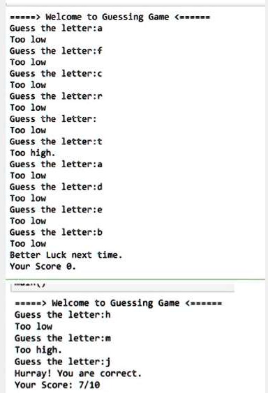 SOLVED: The project "Guess the Letter" allows the user to guess the ...
