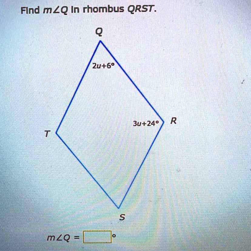 Find The Value Of A Rhombus