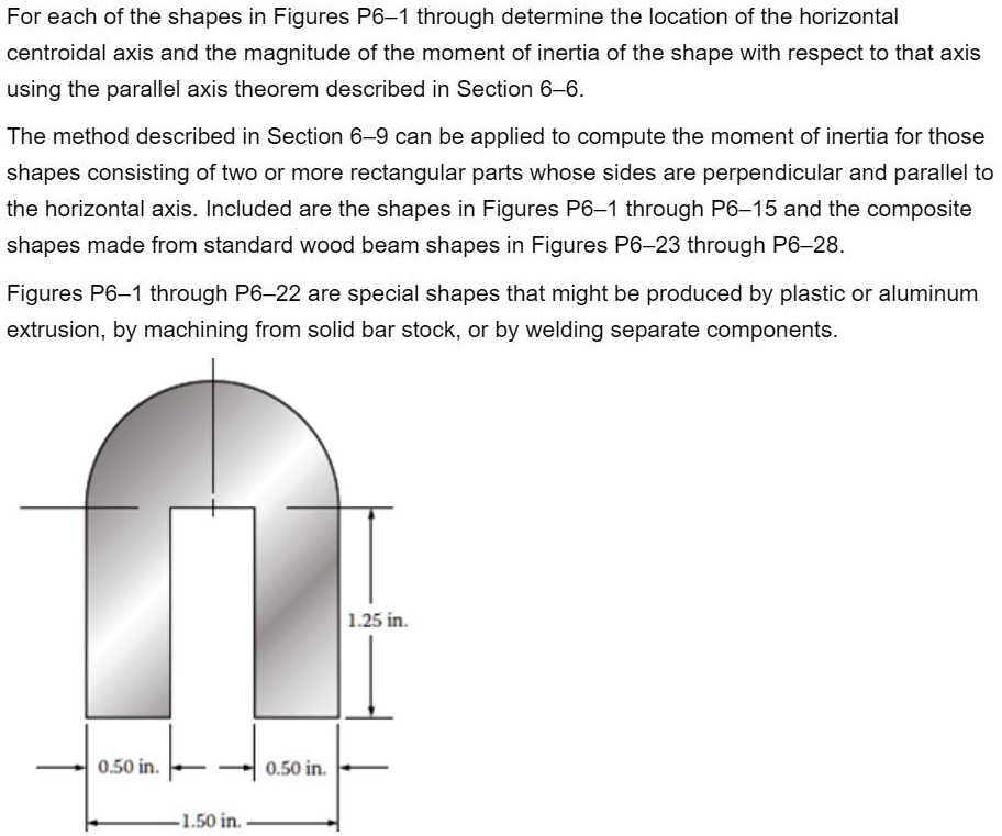 6 22 for each of the shapes in figures p6 1 through determine the ...