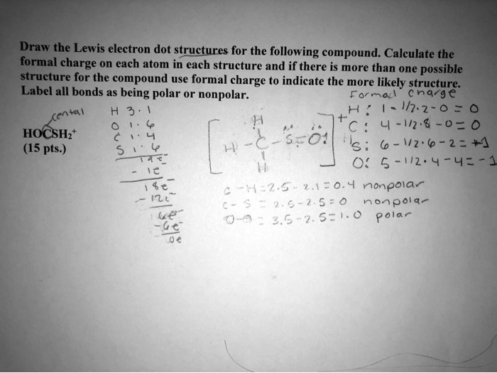 SOLVED: Draw the Lewis electron dot structures for - the following ...