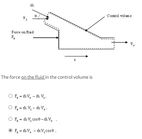 SOLVED: Fluid flows steadily through the control volume (shown with ...