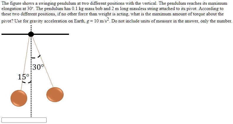 SOLVED: The figure shows swinging pendulum at two different positions ...