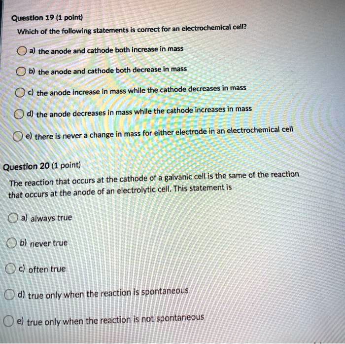 SOLVED: Question 19 (1 point) Which of the following statements is ...