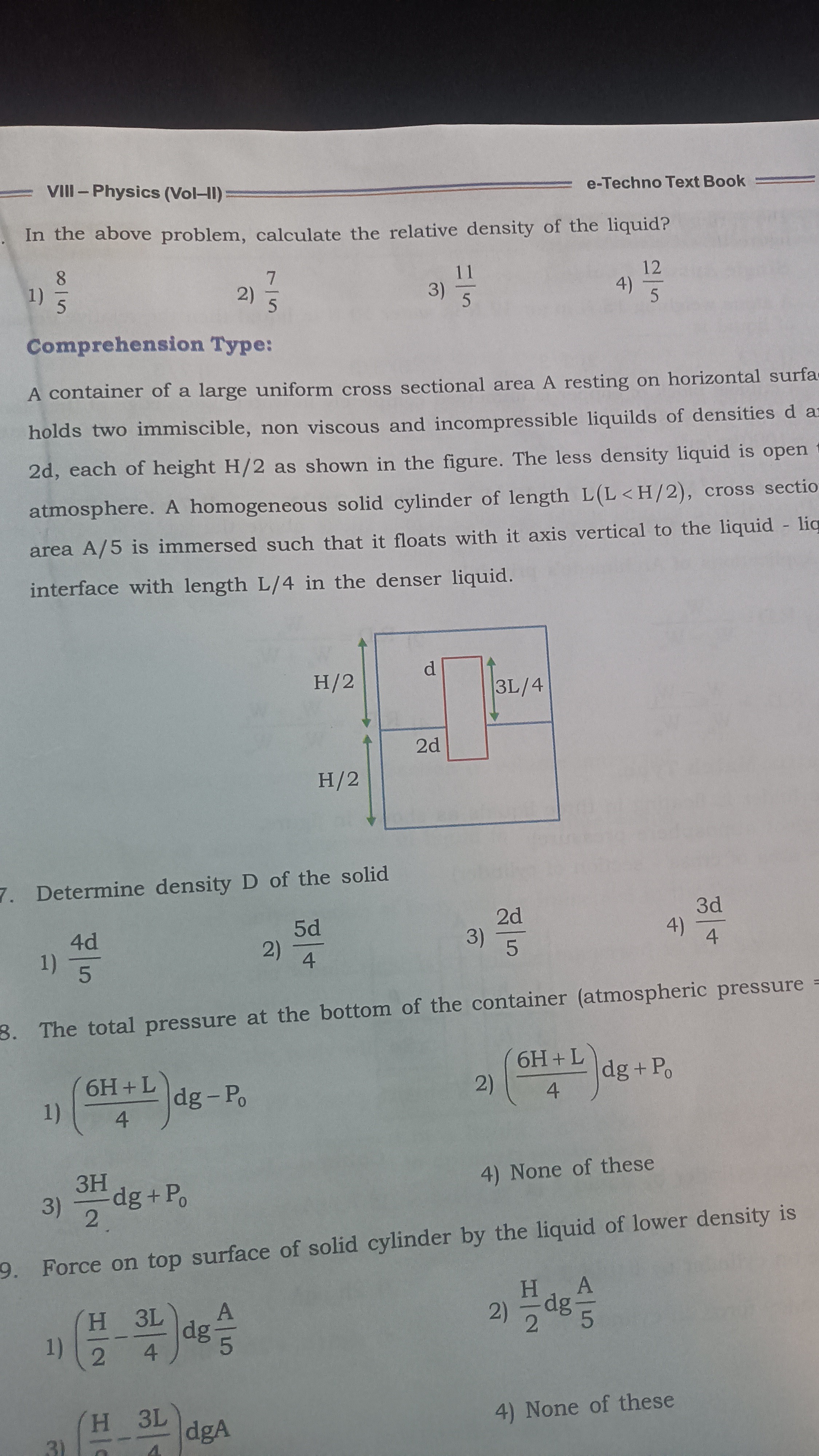 SOLVED: determine the density of the solid
