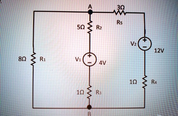 SOLVED: Figure 2 shows a circuit containing two source voltages namely ...