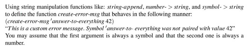 Solved Using Dr Racket Using String Manipulation Functions Like String Append Number String