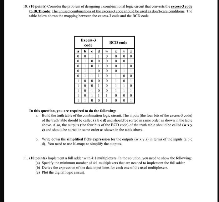 SOLVED: Please solve step by step for all questions 10.10 points Consider the problem of ...