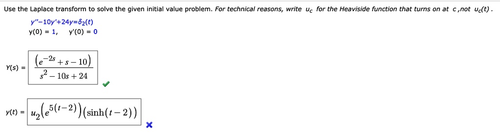 SOLVED: I have found the Y(s) but I need help finding y(t). Can you ...