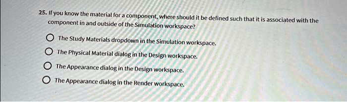 Component in and outside of the Simulation workspace? The Study ...