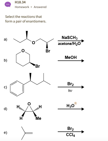h1834 homework answercd select the reactions that form pair of ...
