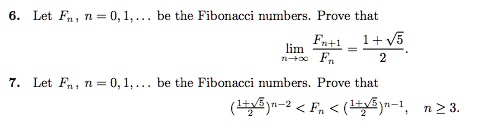 let fn n 0 be the fibonacci numbers prove that fotl 1v lim let fnu n 01 ...