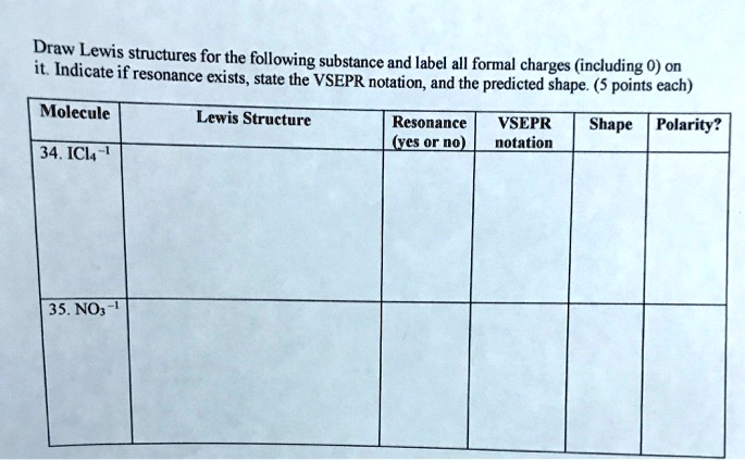 SOLVED: Draw liceteisfsteuctures for the following substance and label ...
