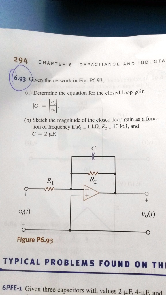SOLVED: 294 CHAPTER 6 (a) Determine the equation for the closed-loop ...