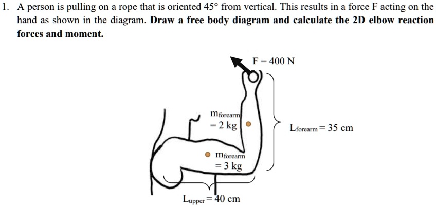 SOLVED: A person is pulling on rope that is oriented 459 from vertical ...
